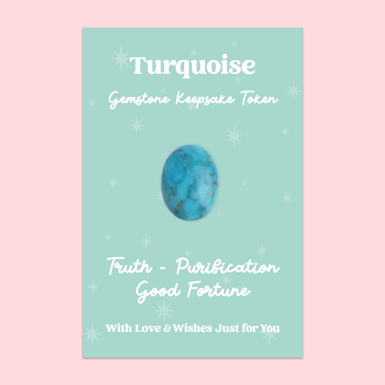 Turquoise Gemstone Keepsake Token – Truth, Purification & Good Fortune ...