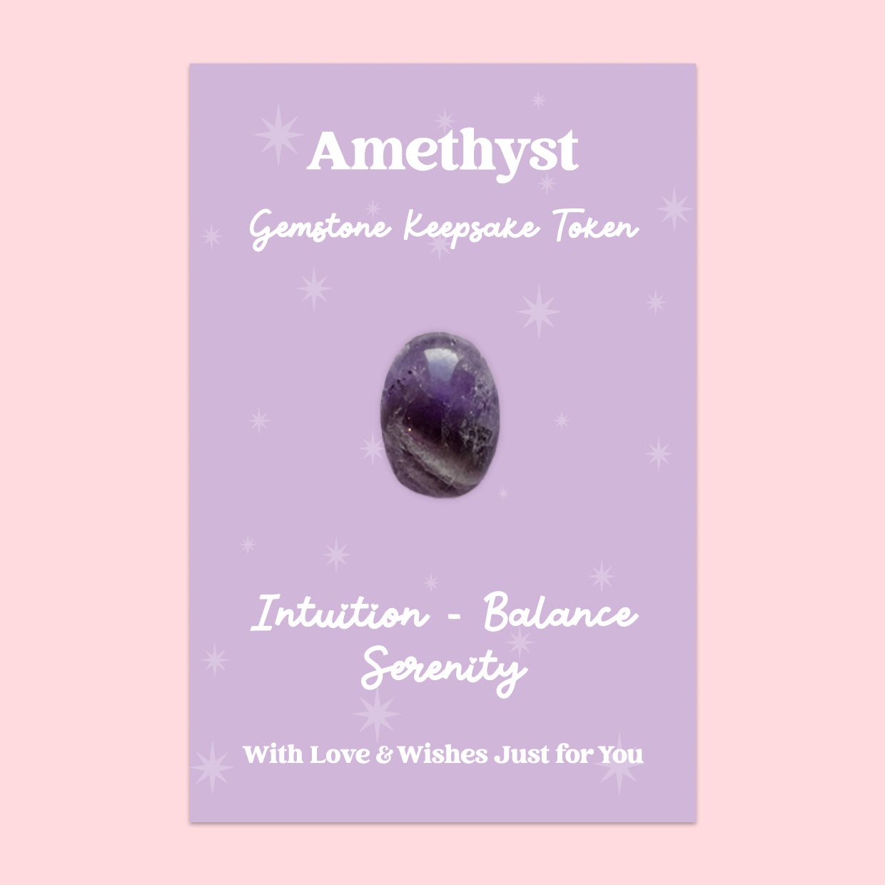 Amethyst Gemstone Keepsake Token – Intuition, Balance & Serenity ...