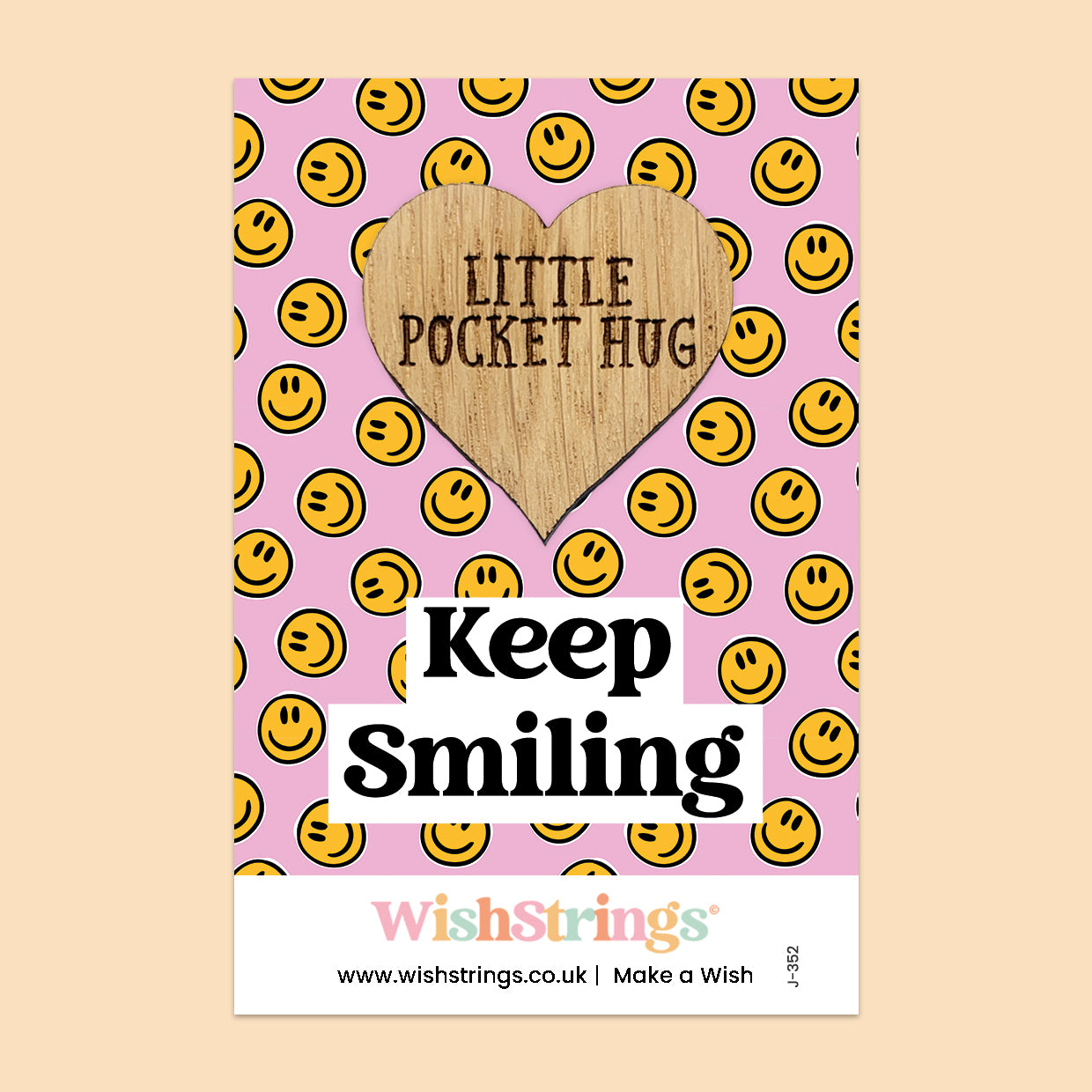 WishStrings Pocket Hug | Keep Smiling | Happy & Positive Gift
