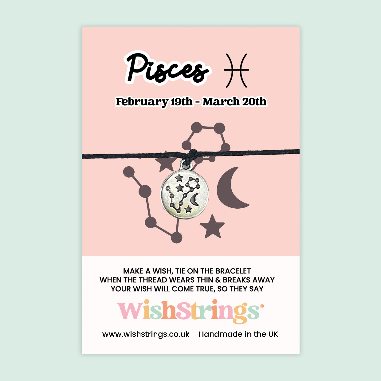 Pisces Star Sign WishStrings Bracelet | Zodiac Astrology Gift