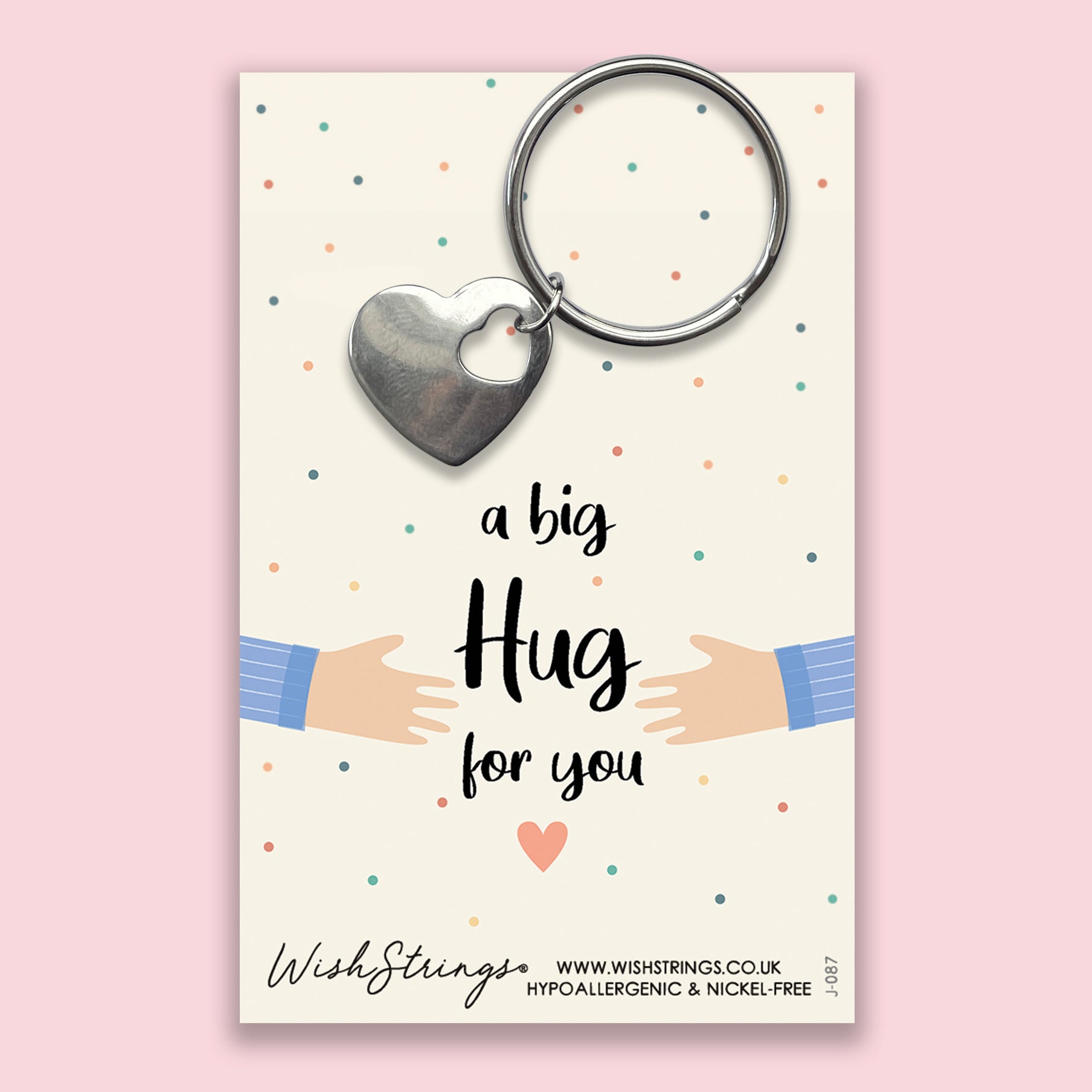 Big Hug - Heart Keyring – WishStrings