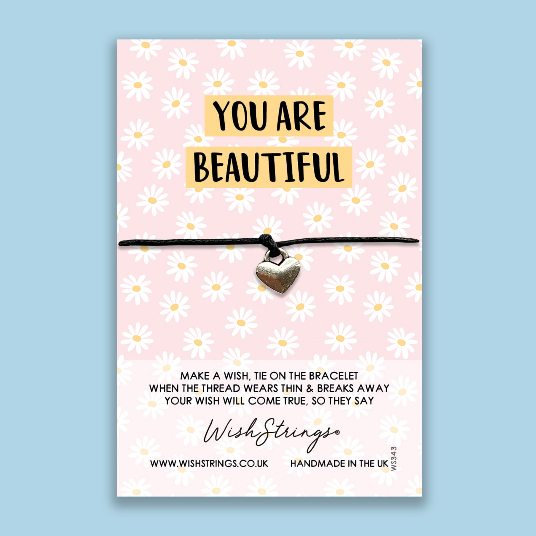 You are Beautiful - WishStrings Wish Bracelet | Token Gift, Positive
